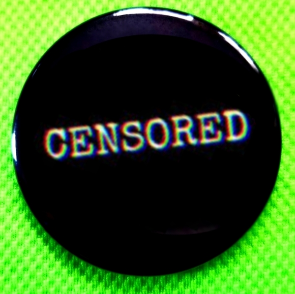 Accessories | 225 Inch Censored Button Badge Pin | Poshmark